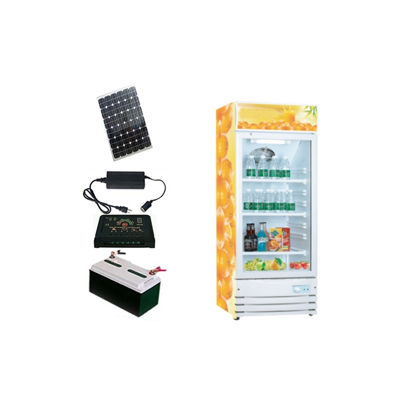 12V/24V Pure DC Off Grid Solar Display Refrigerator Showcase -solar air ...